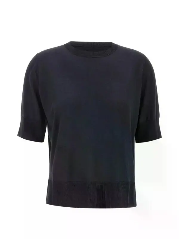 ELENA MIRO` Short-sleeve Sweater - Black