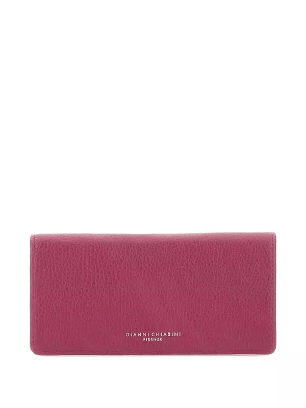 GIANNI CHIARINI Grained-leather Wallet - Pink