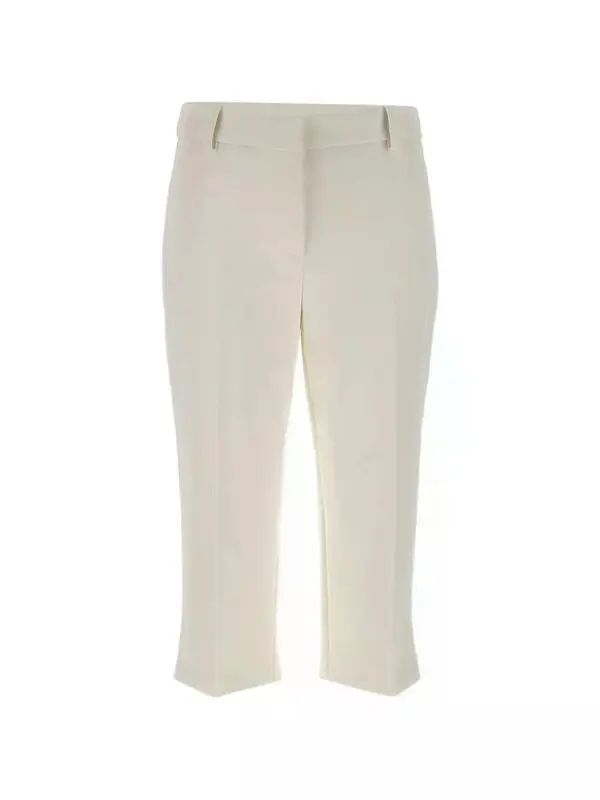 Elisabetta Franchi Satin Band Slit Trousers - Neutrals