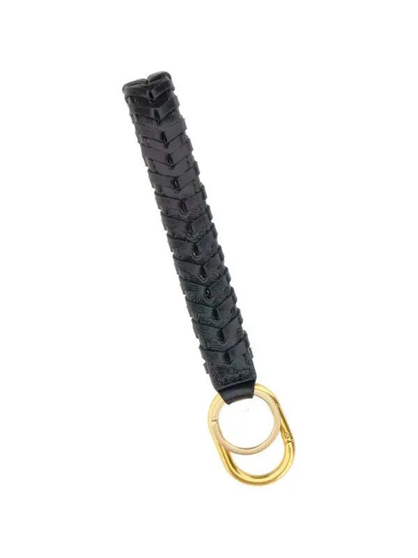 GIANNI CHIARINI Braided-leather Keyring