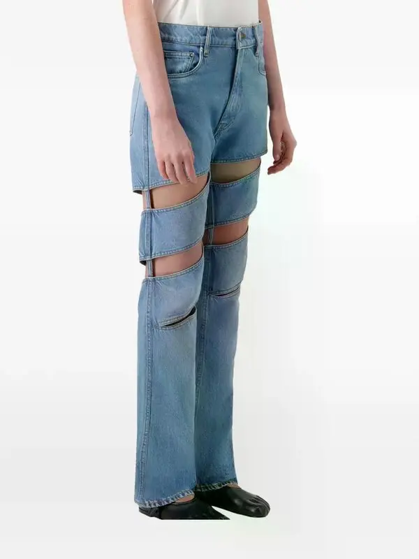 Coperni Spiral Cut-outs Straight Jeans