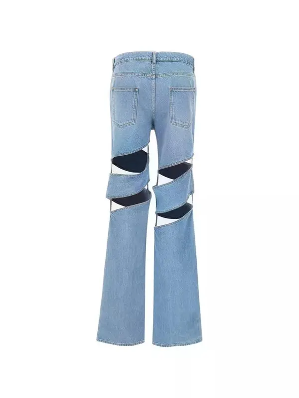 Coperni Spiral Cut-outs Straight Jeans