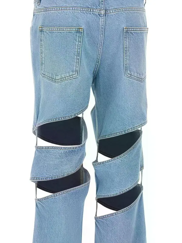 Coperni Spiral Cut-outs Straight Jeans
