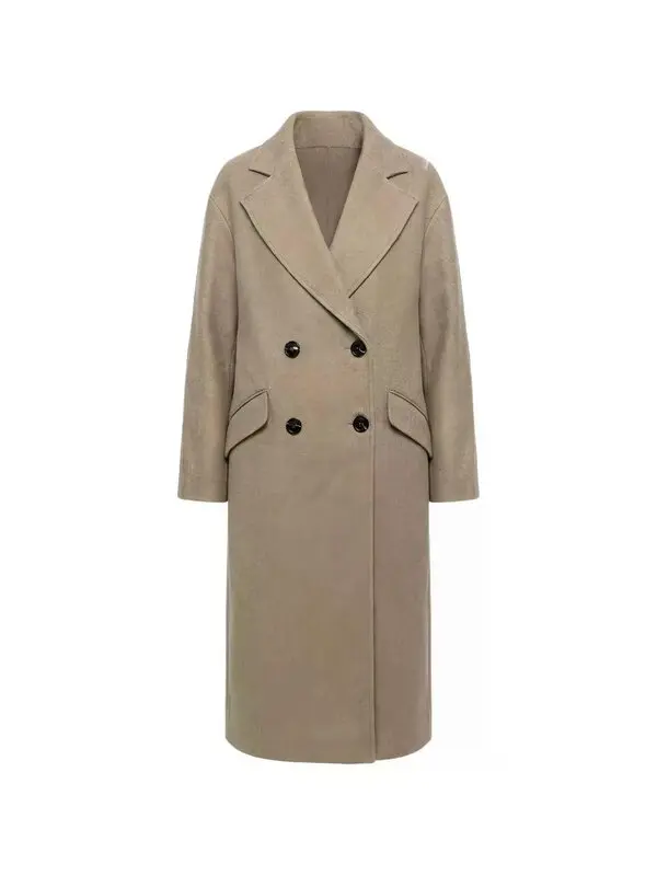 MIHOS Double-breasted Coat - Neutrals