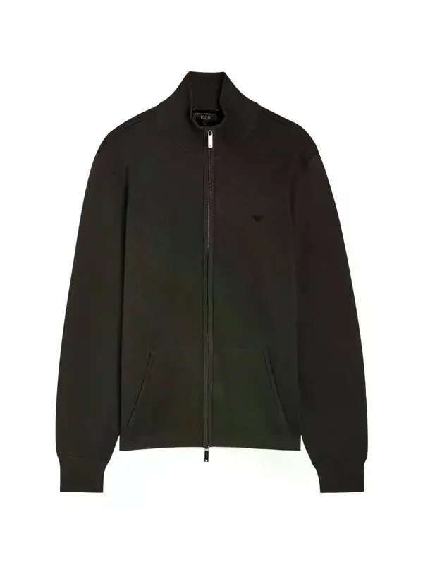 Emporio Armani Zip-up Cardigan - Black