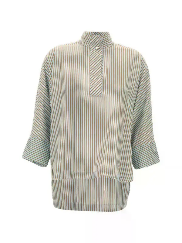 ELENA MIRO` Striped-pattern Blouse