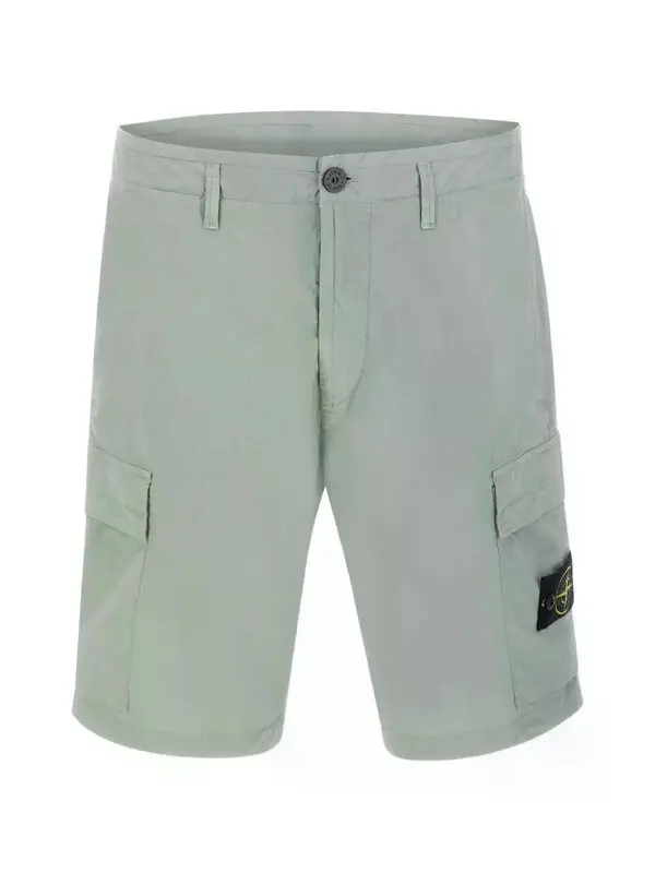 Stone Island Cargo Badge Shorts - Green