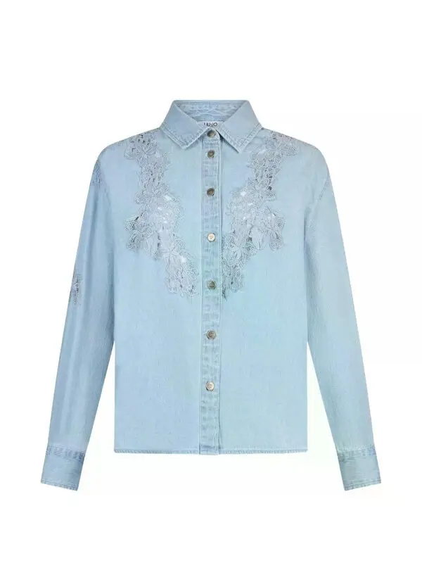 Liu Jo Denim Lace Shirt - Blue