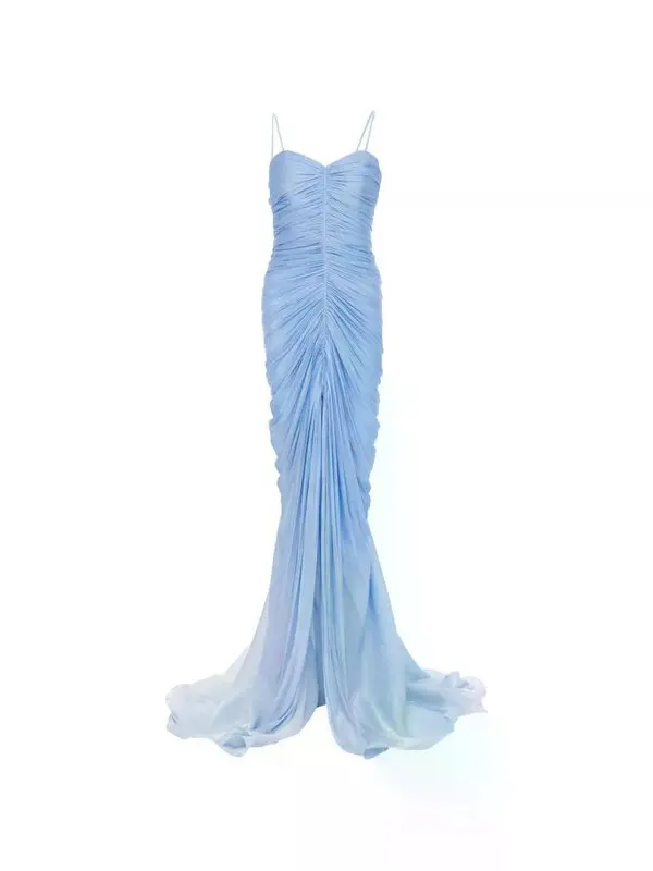 ANA RADU Draped Gown - Blue