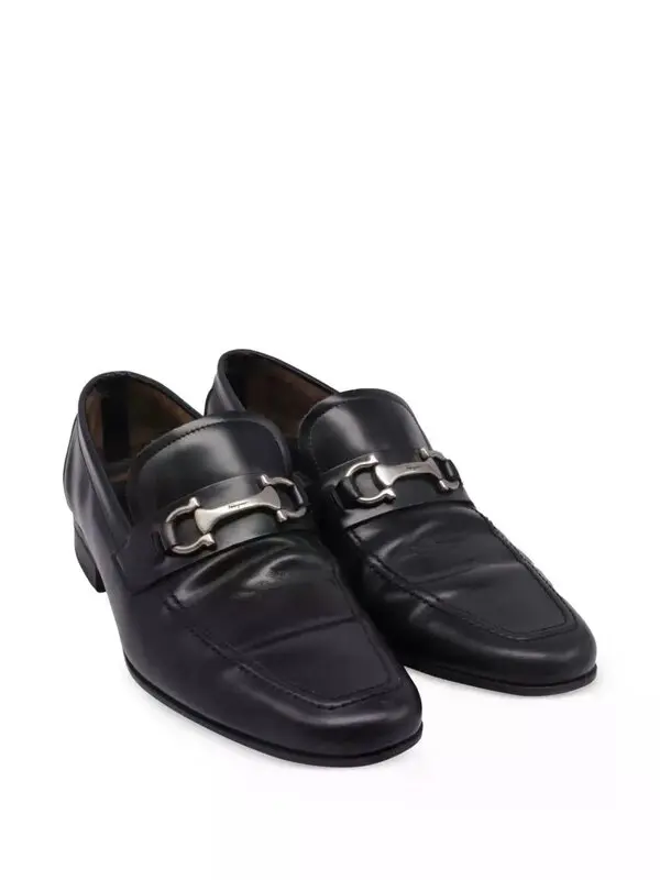 FERRAGAMO Gancini Leather Loafers