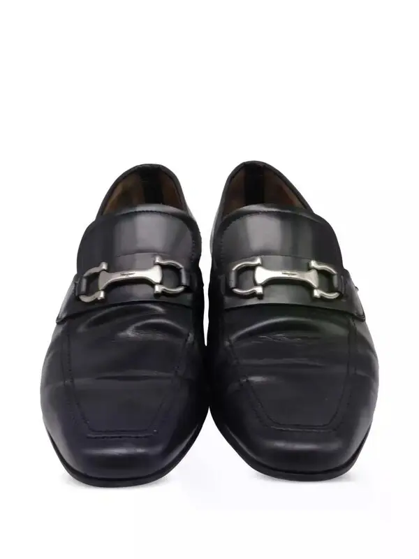 FERRAGAMO Gancini Leather Loafers