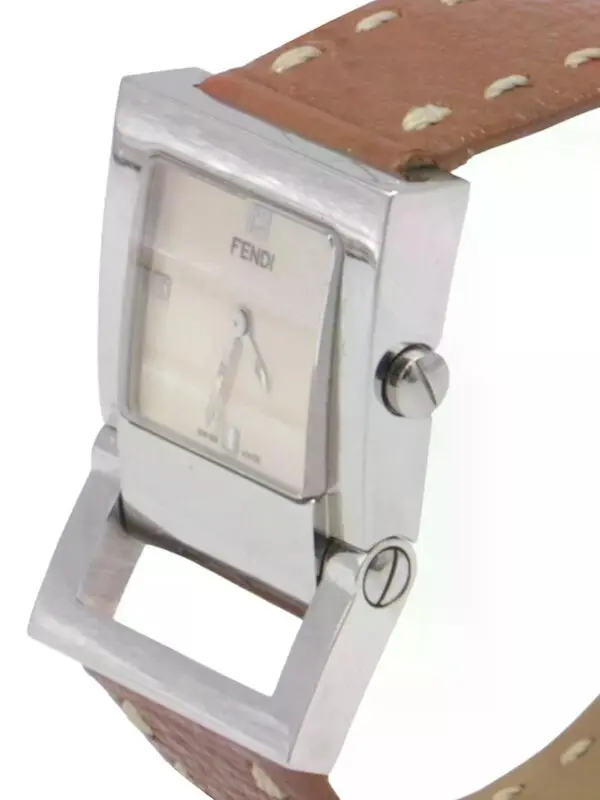 Fendi 35mm Leather-strap Watch