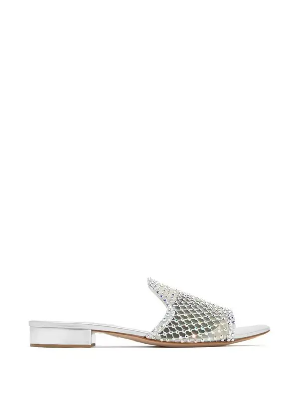 LE SILLA Gilda Flat Sandals - Silver