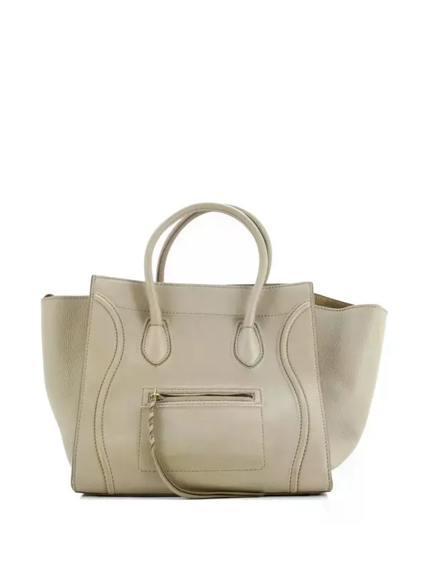 Celine Phantom Bag Grainy Leather Medium Tote Bag - Neutrals