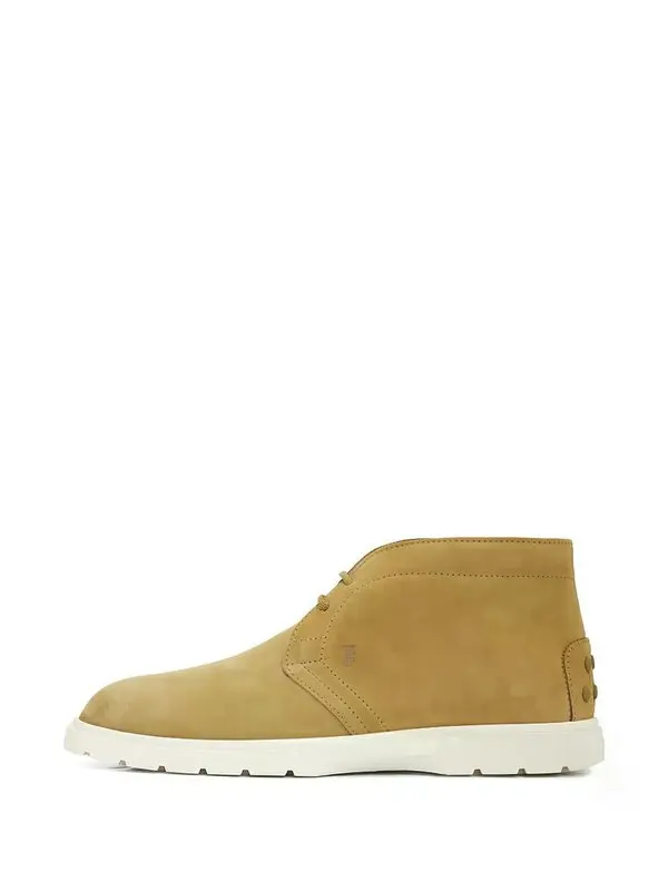 TOD'S Desert Button Fastening Suede Boots - Neutrals