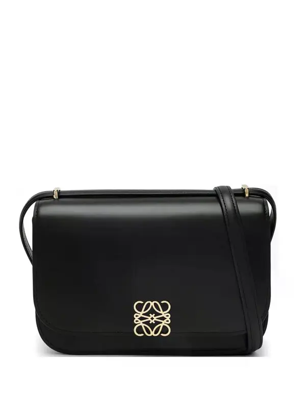 Loewe Goya Logo-detail Leather Bag - Black
