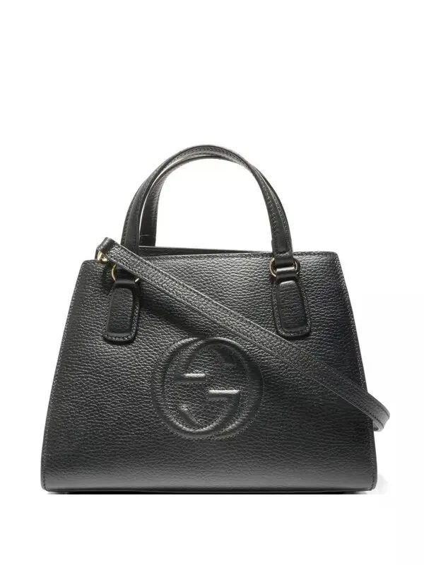 Gucci 2015-2020s Soho Leather Two-way Handbag - Black