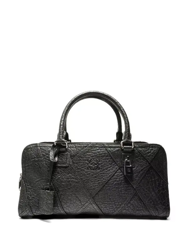 Loewe X Junya Watanabe 2013-2014 Amazona Leather Handbag - Black