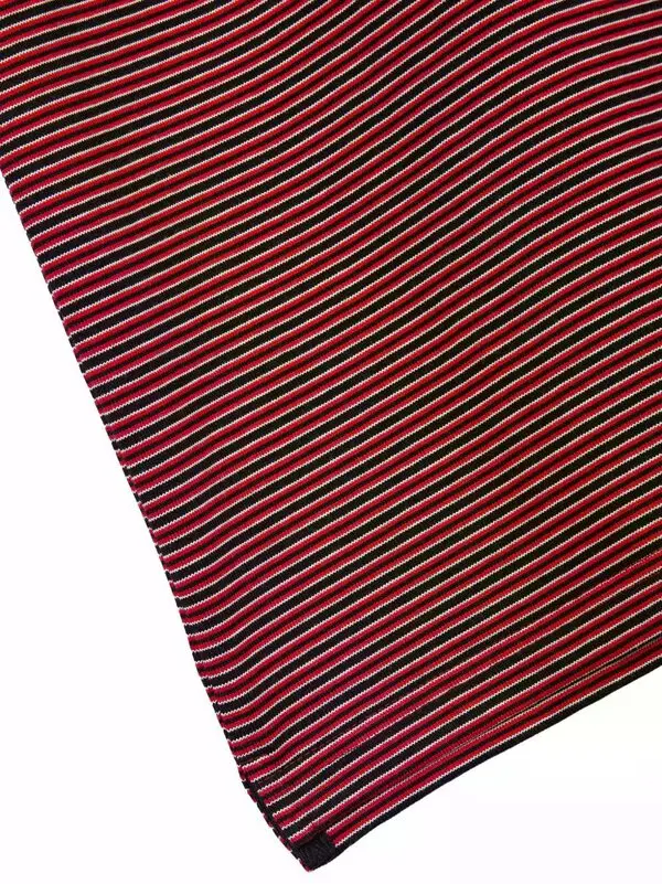 STUDIO TOMBOY Striped Polo Shirt - Red