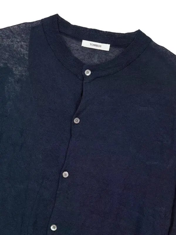 STUDIO TOMBOY Round-neck Cardigan - Blue