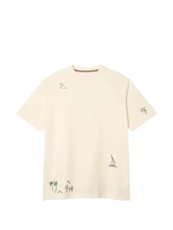 Paul Smith Embroidered T-shirt - Neutrals