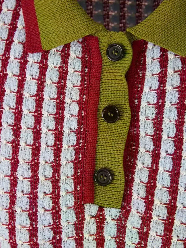Marni Cropped Polo Shirt - Red