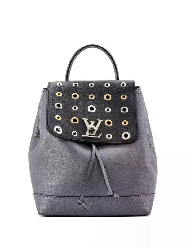LOUIS VUITTON Lockme Eyelet Leather Backpack
