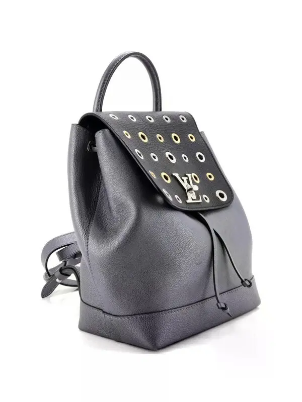 LOUIS VUITTON Lockme Eyelet Leather Backpack