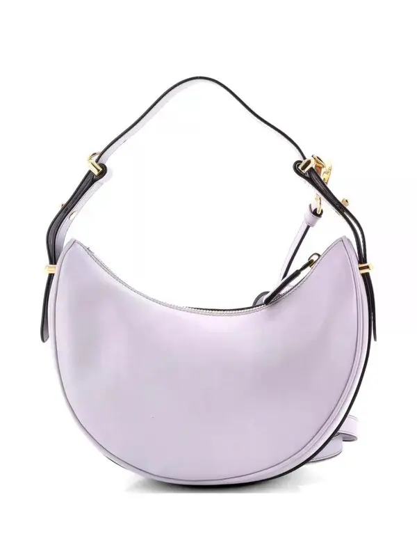 Prada Arque Half Moon Leather Small Hobo Bag - Purple