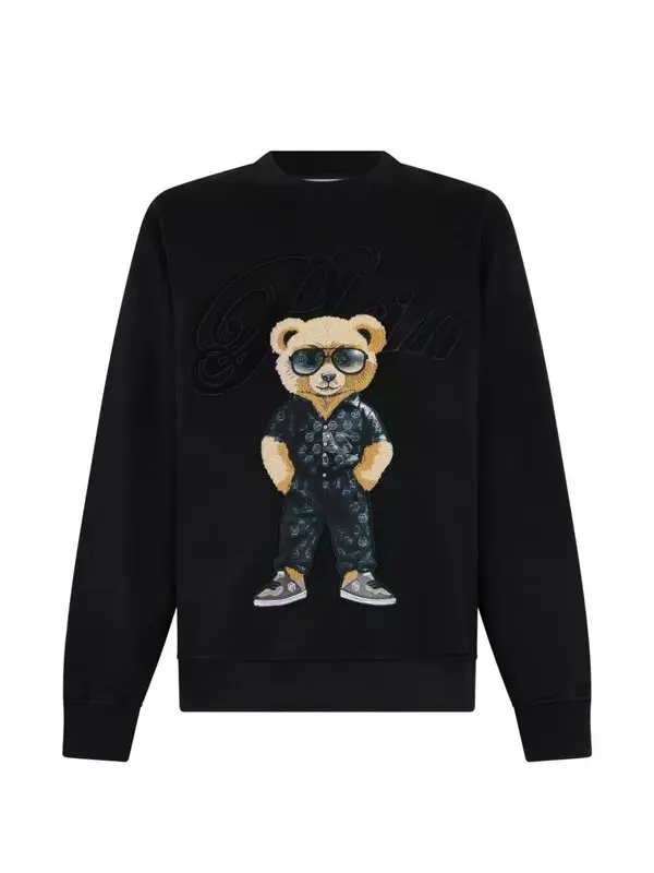 Philipp Plein Teddy-embroidery Sweatshirt - Black