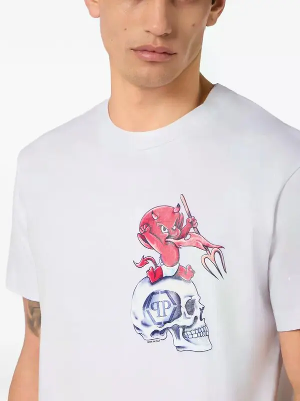 Philipp Plein Printed Round-neck T-shirt