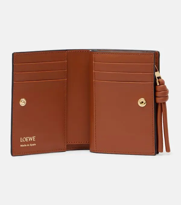 Loewe Knot Leather Wallet - Black