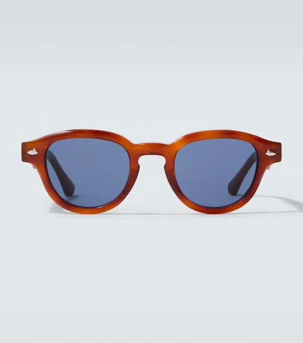 SESTINI Sei E Mezzo Round Frame Sunglasses - Brown