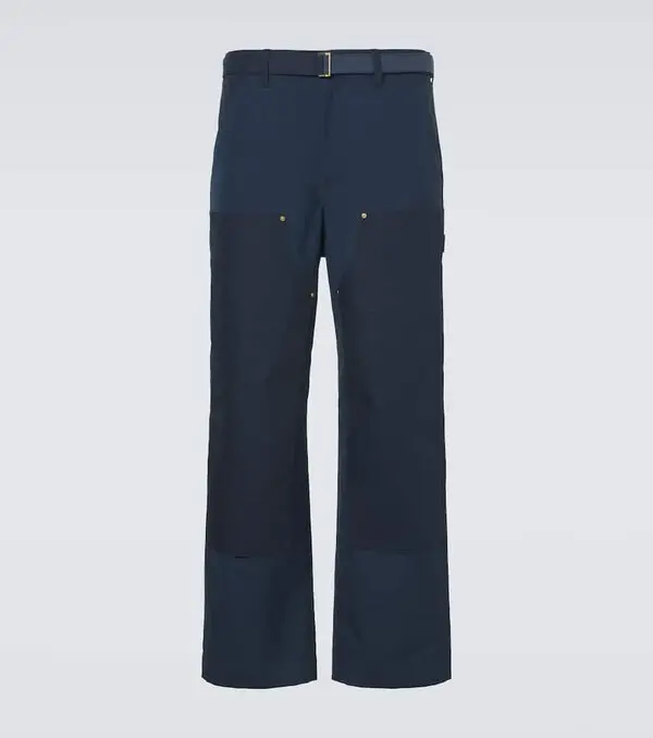 Sacai Belted Wide-leg Trousers