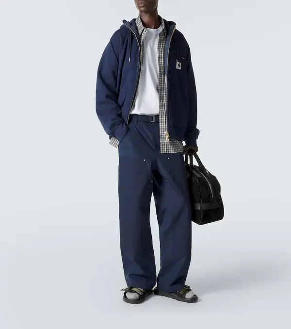 Sacai Belted Wide-leg Trousers