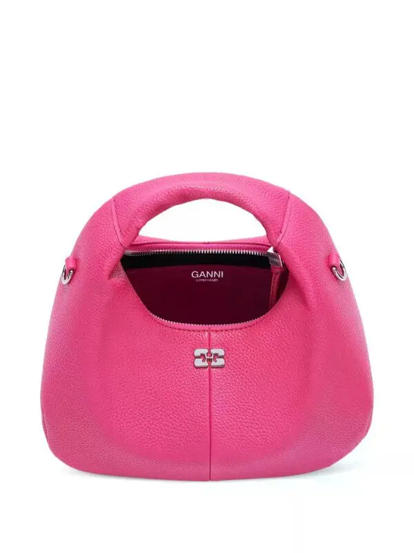 GANNI Mini Logo-plaque Tote Bag