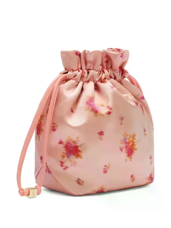 GANNI Floral Drawstring Bucket Bag