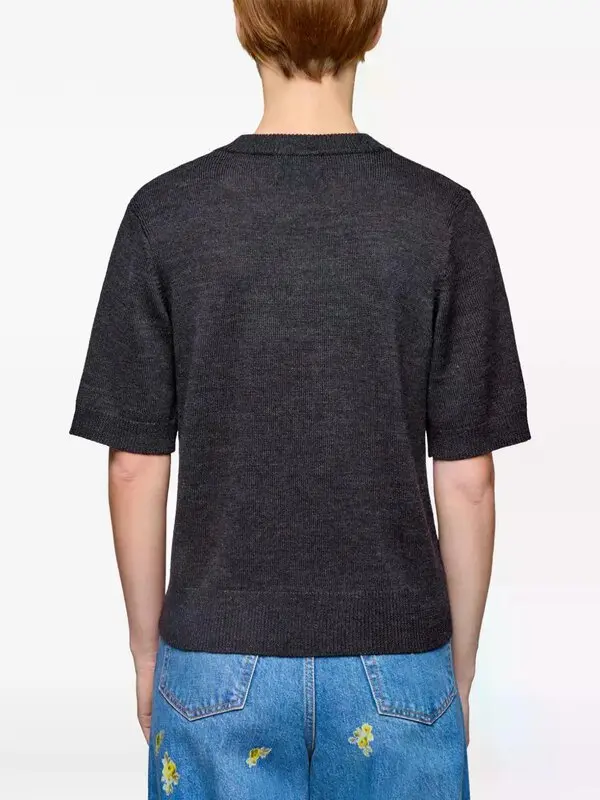 GANNI Flower Short-sleeve T-shirt - Blue