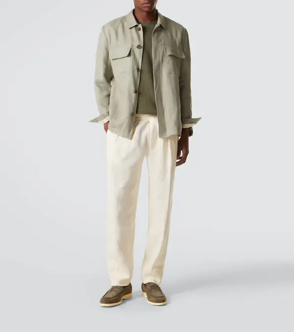 TOD'S Suede Penny Loafers - Grey