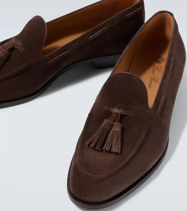Loro Piana Suede Leather Loafers