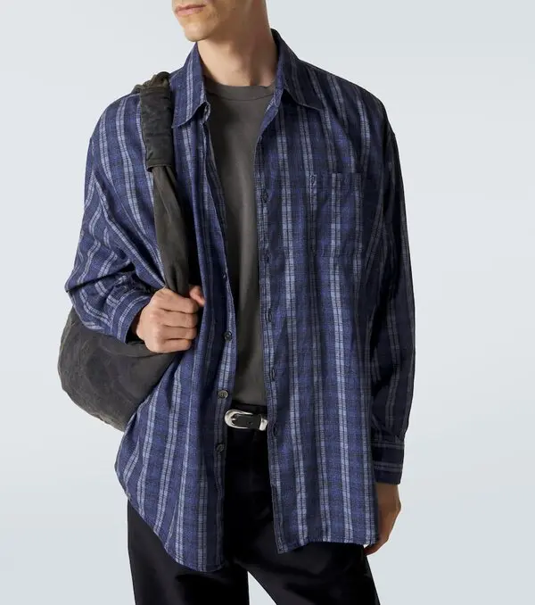 Our Legacy Borrowed Checked Cotton Shirt