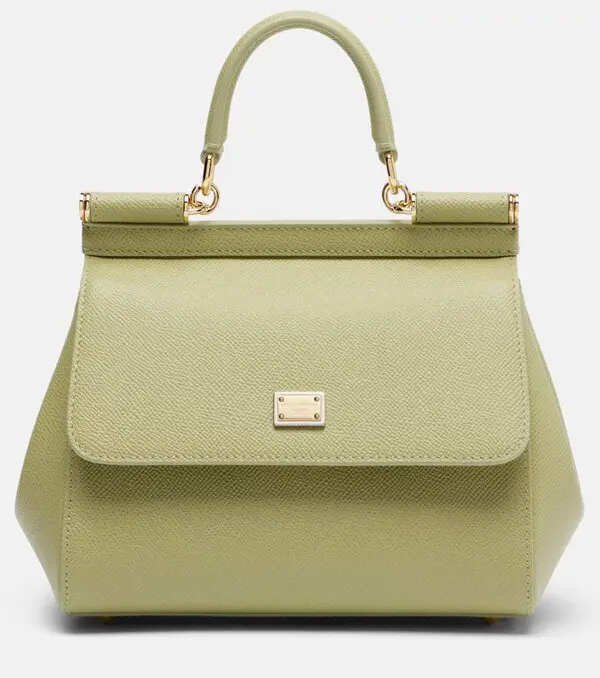 Dolce & Gabbana Sicily Small Leather Top Handle Bag