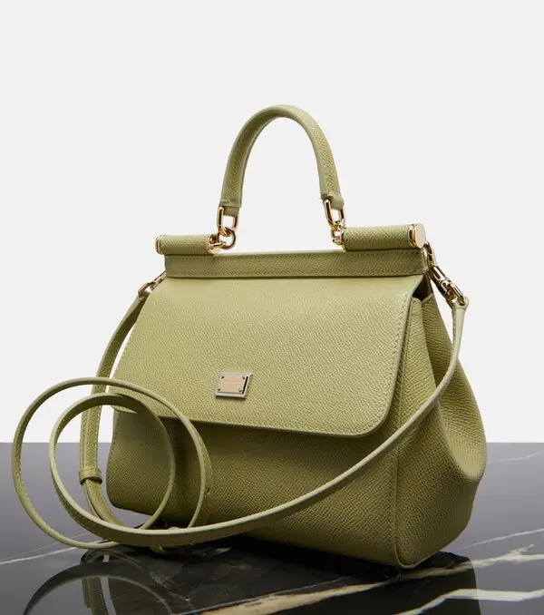 Dolce & Gabbana Sicily Small Leather Top Handle Bag