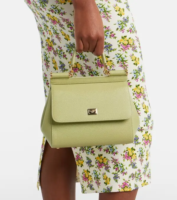 Dolce & Gabbana Sicily Small Leather Top Handle Bag