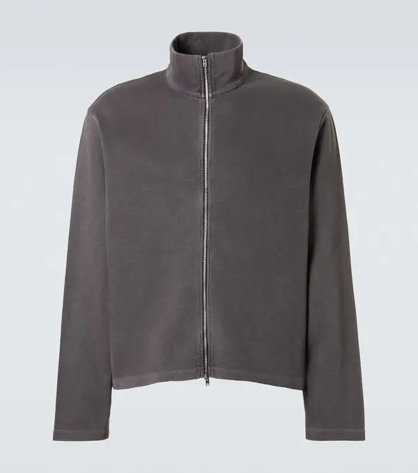 Our Legacy Shrunken Cotton Zip-up Sweatshirt