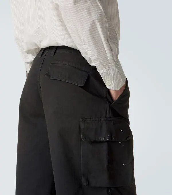 Our Legacy Mount Herringbone Cotton Cargo Shorts