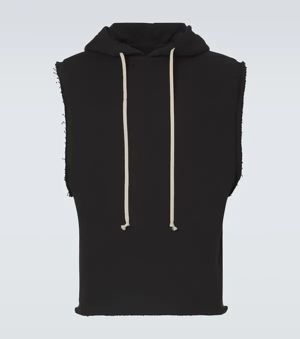 Rick Owens Cotton Jersey Vest - Black