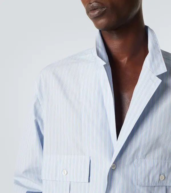 Dolce & Gabbana Martini Striped Cotton Shirt