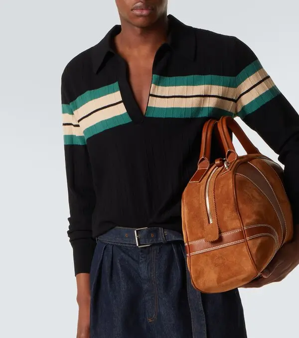 Dries Van Noten Striped Polo Sweater