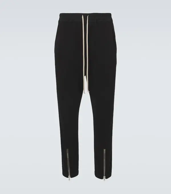 Rick Owens Tecuatl Cotton Jersey Terry Sweatpants